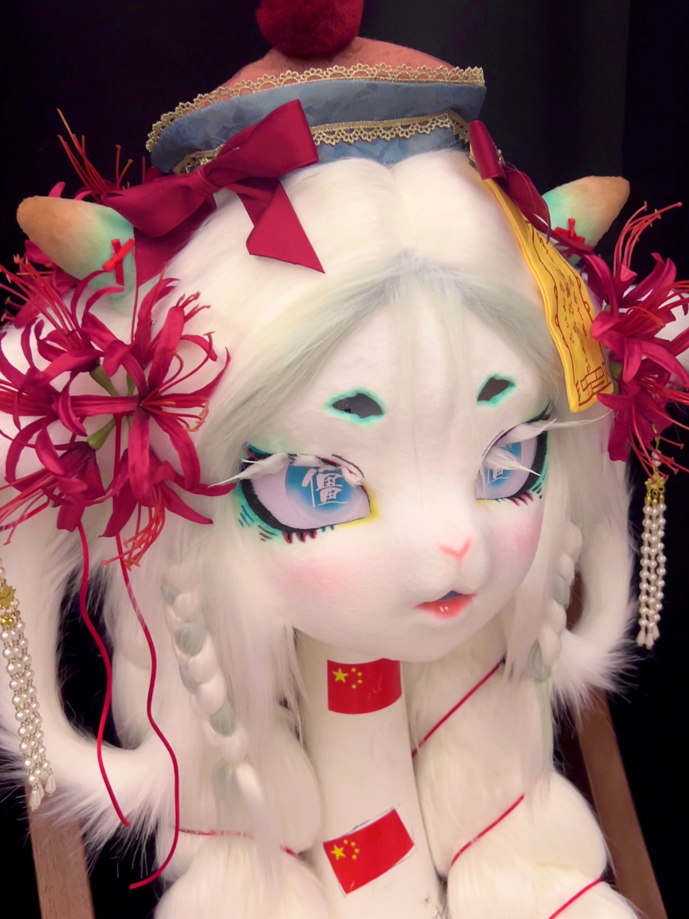 Fursuit Kig Head Zombie Lamb Set With Paw Tail Furry for Cosplay ...