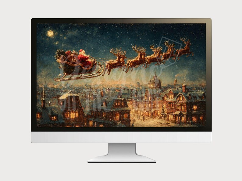 Christmas Desktop Wallpaper Bundle – Aesthetic Holiday Backgrounds ...