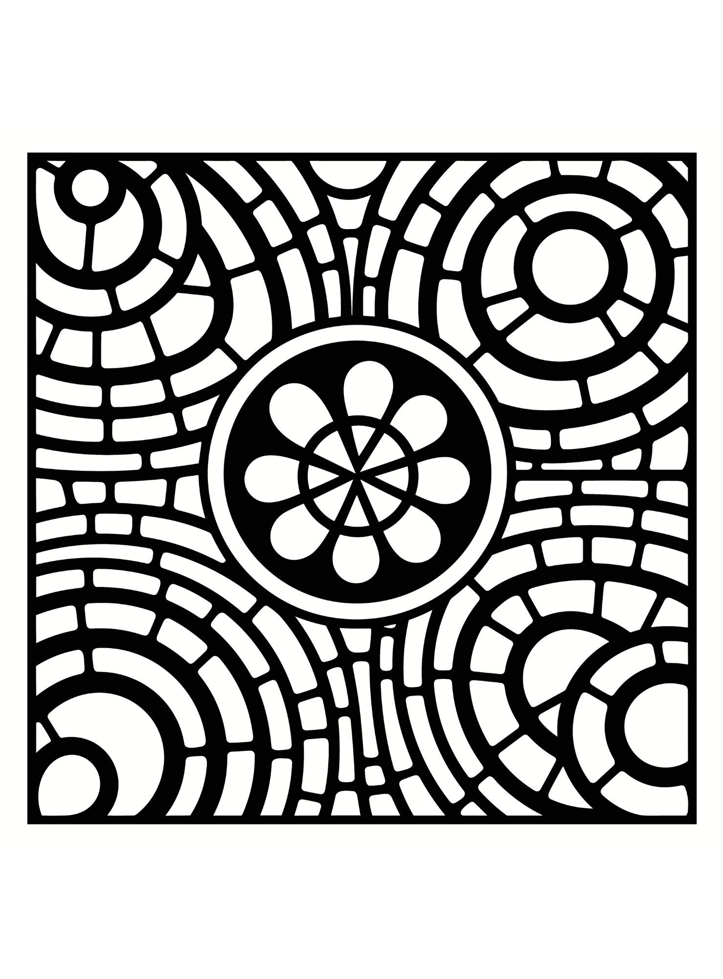 100 Mandala Coloring Patterns, Random Patterns for Coloring, Mandala ...