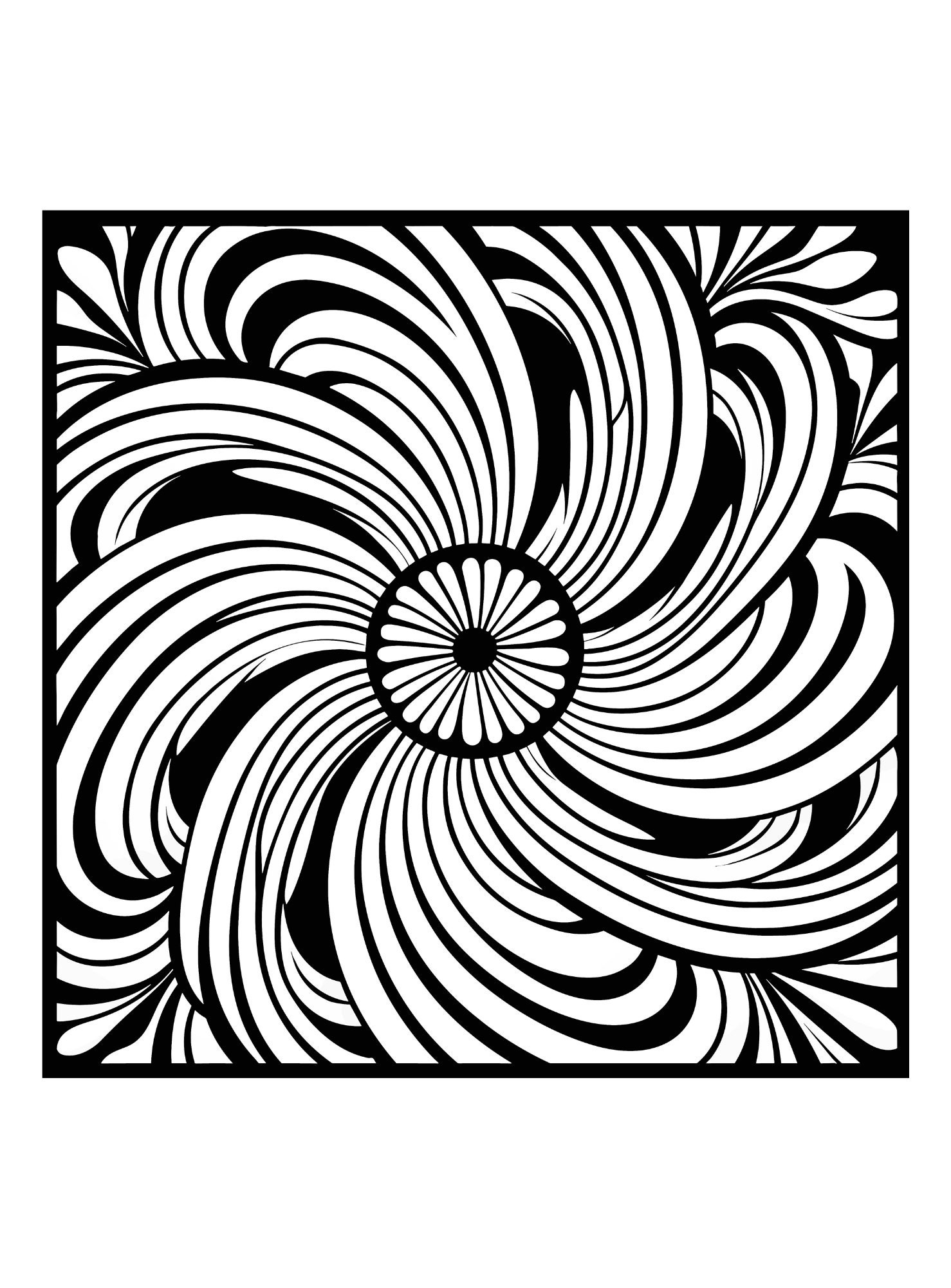 100 Mandala Coloring Patterns, Random Patterns for Coloring, Mandala ...