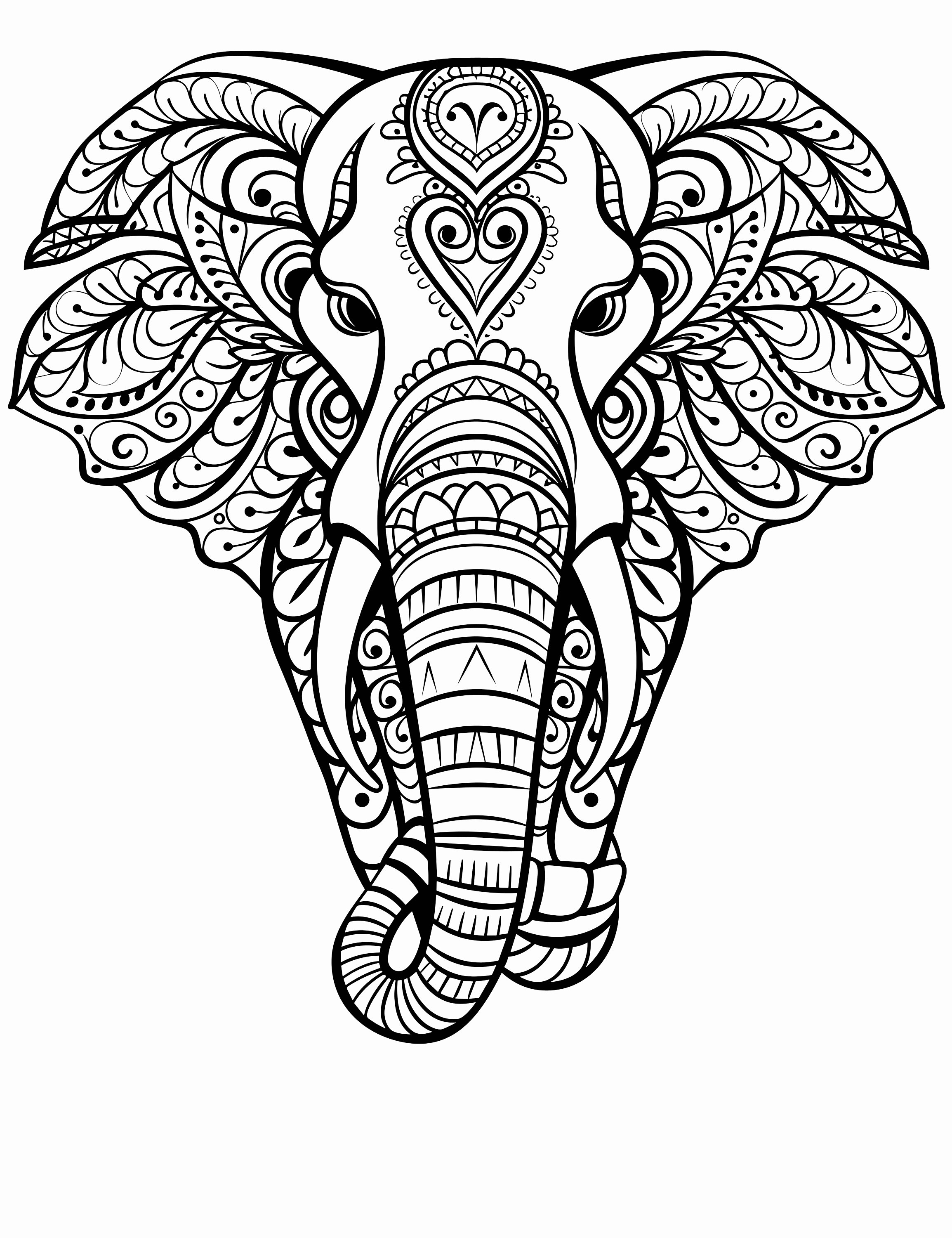 Elephant Mandalas, 50 Elephant Mandala Style Designs for Mindfulness ...