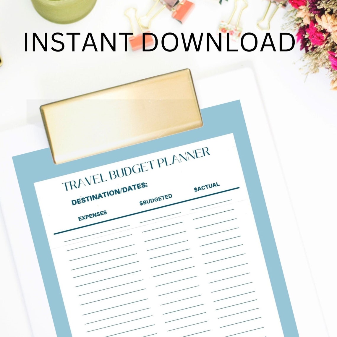 Printable Travel Budget Planner Sheet|family Vacation Budget| Expense ...