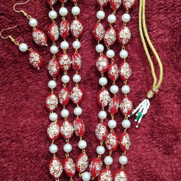 Indian Ruby Necklace - Etsy