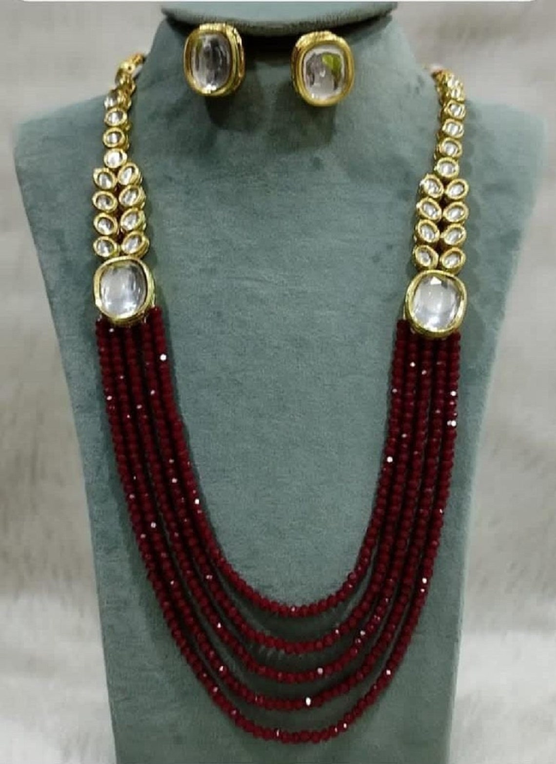 Five Layer Pearl and Necklace Malla Indian Jewellery,sabyasachi ...