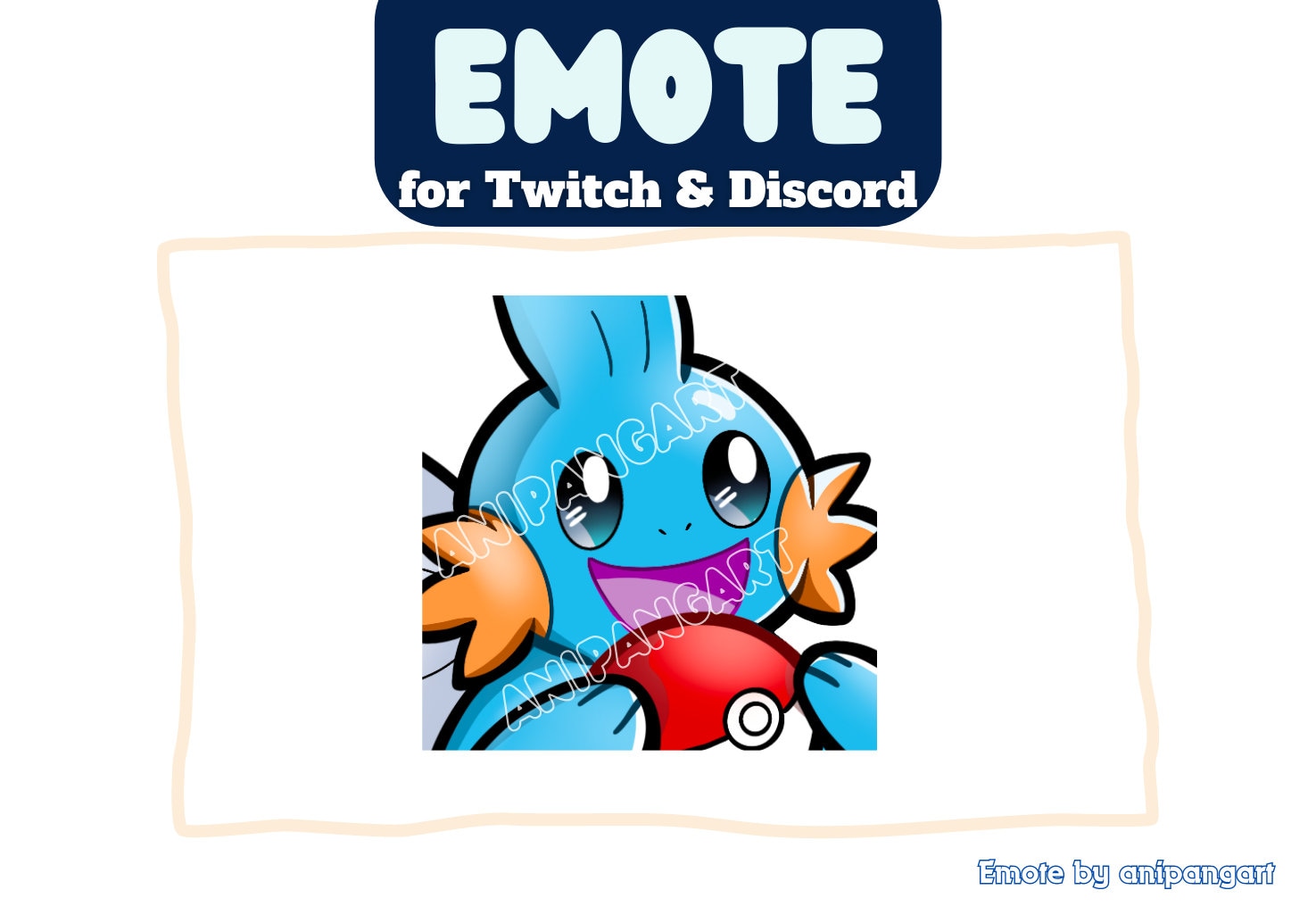 Cute Mudkip Emote for Twitch/discord I Starter Pokemon Emote I - Etsy