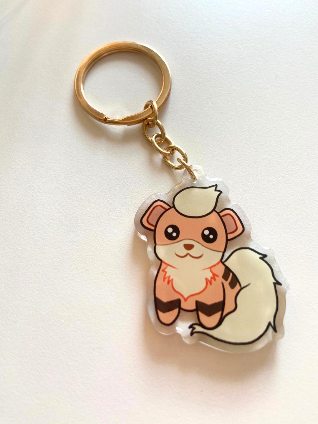 Cute Dog Growlithe Acrylic Keychain｜clear Acrylic Keychains 2"｜epoxy ...