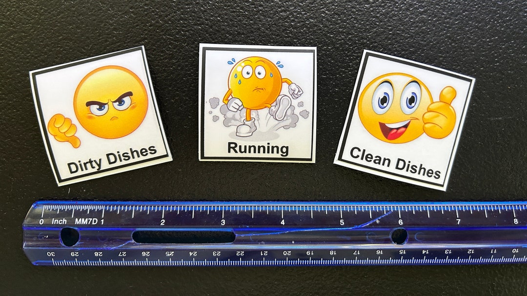 Dishwasher Status Magnet Set. - Etsy