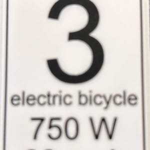 Class 3 E-bike Decal 750w 28mph (pack of 2) - Etsy