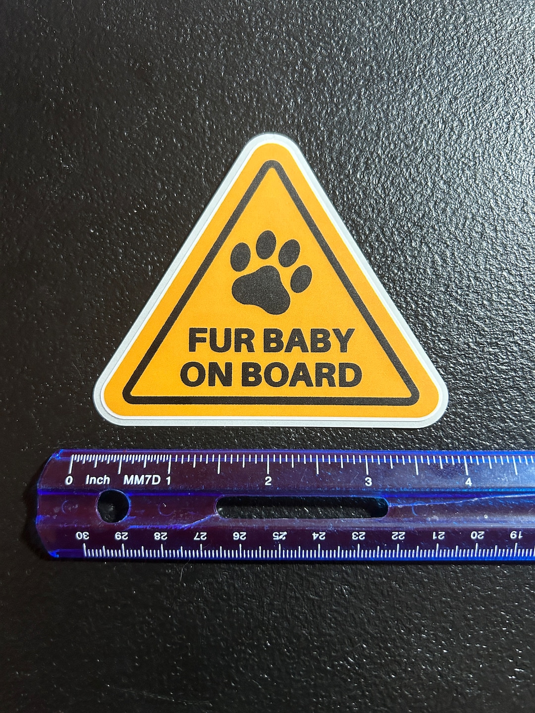 Fur Baby on Board Sticker / Decal Wir Your Car Window. - Etsy