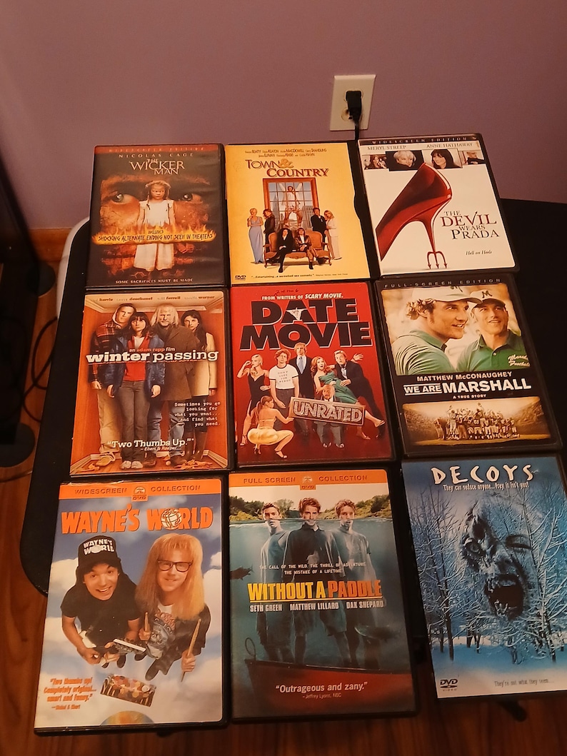 Dvds - Many Listings - Set 1 - 18 Movies - Etsy