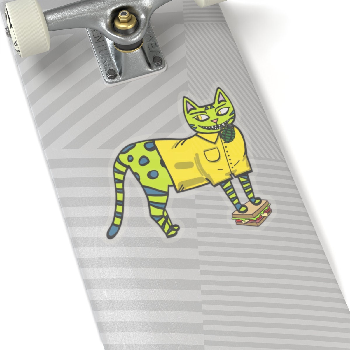 VINYL Sticker, Funny Bengal CAT Kiss-cut Decal, Mischievous Cats, Cat ...