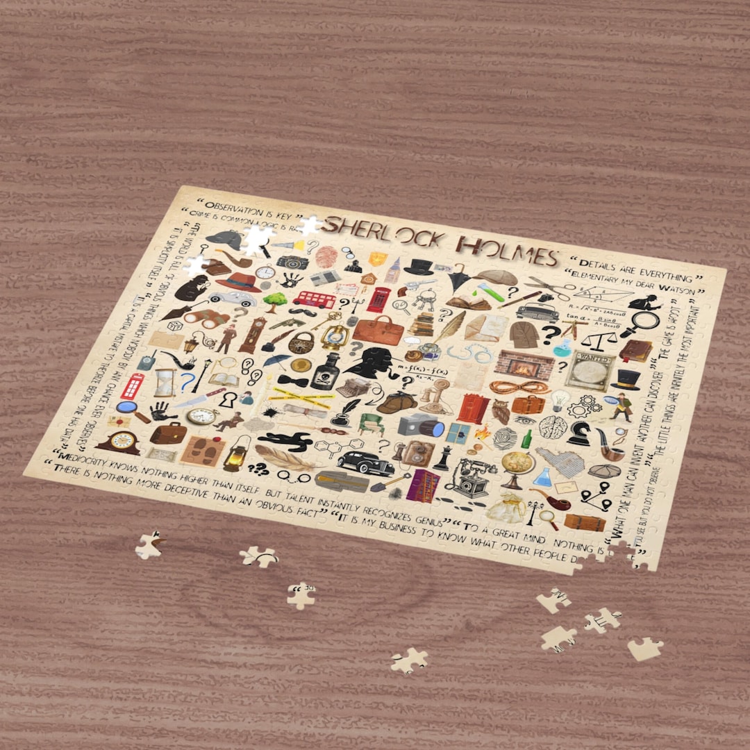 Sherlock Holmes Jigsaw Puzzle | Riddle & Find It Game | Indoor Date ...