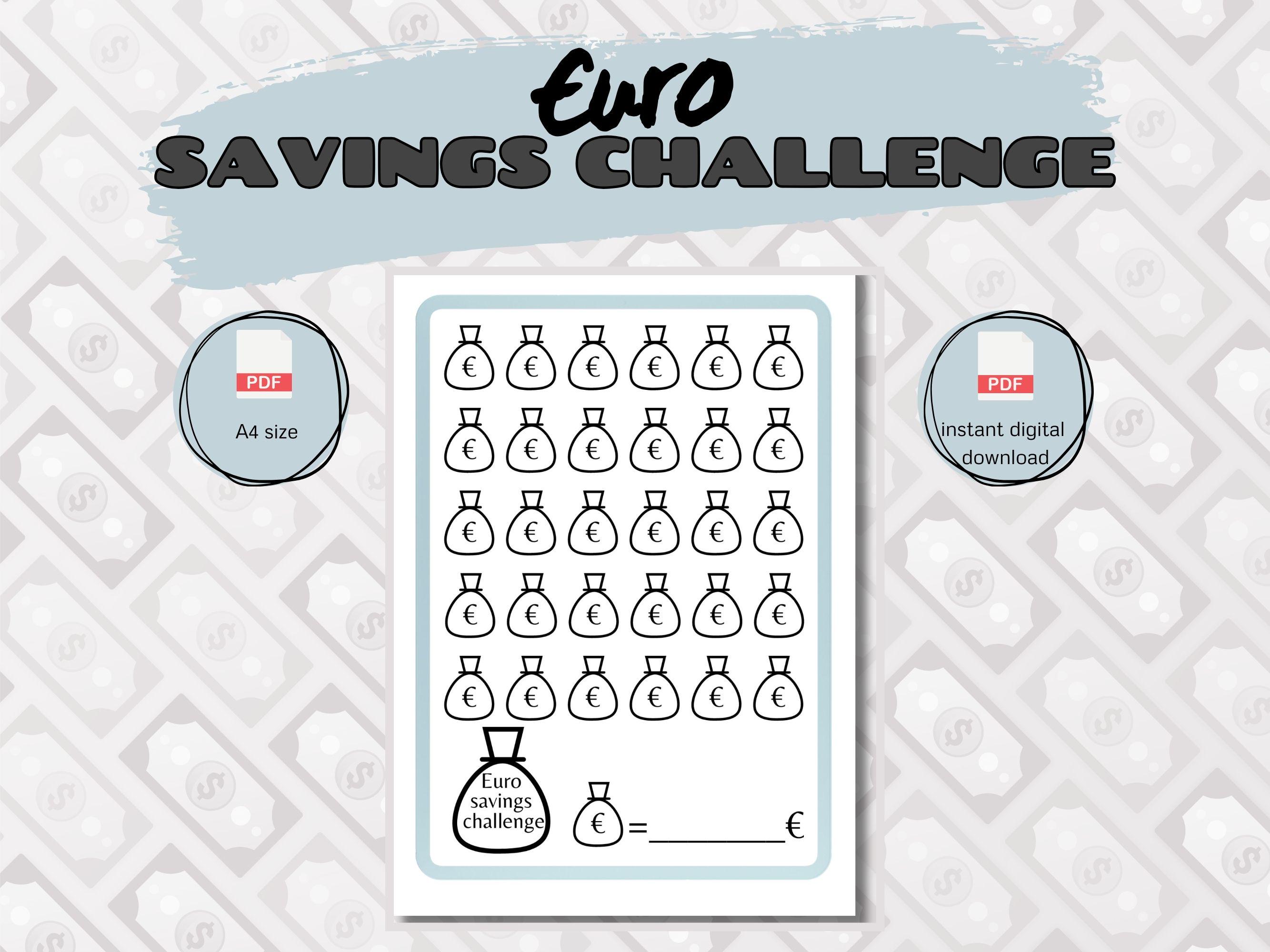 Euro Savings Challenge, Money Tracker, Budget Planner, Personal Finance ...