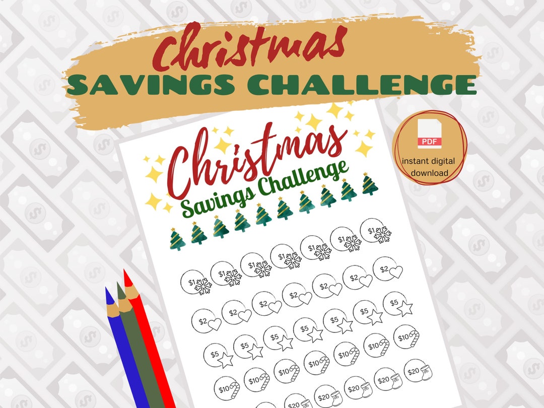 Savings Tracker, Money Saving Challenge, Budgeting, Finance, Christmas ...