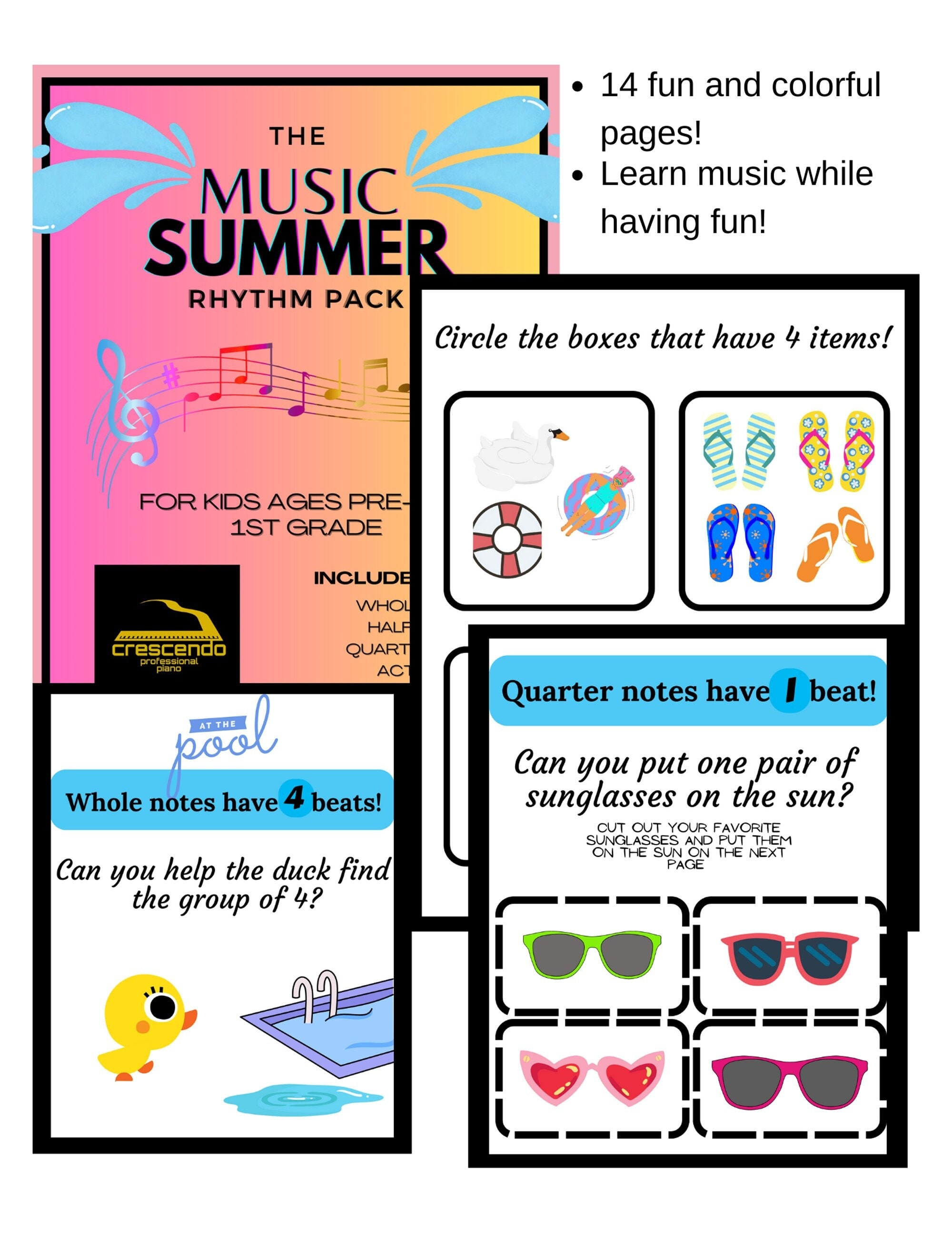 Music Rhythm Pack! | Printable | Instant Download - Etsy