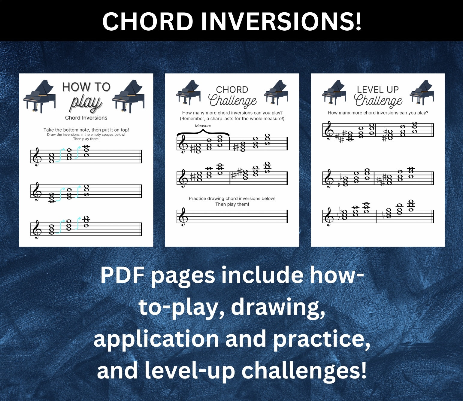 Chord Inversions! | Instant Download | Printable - Etsy