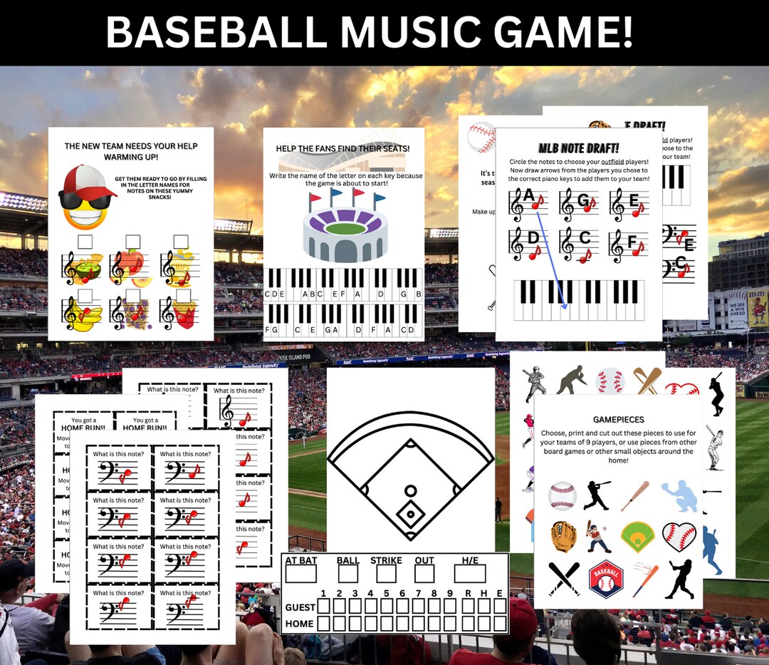 Baseball Music Game! | Printable | Instant Download - Etsy