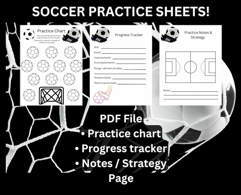 Soccer Sheets! | Printable | Instant Download - Etsy