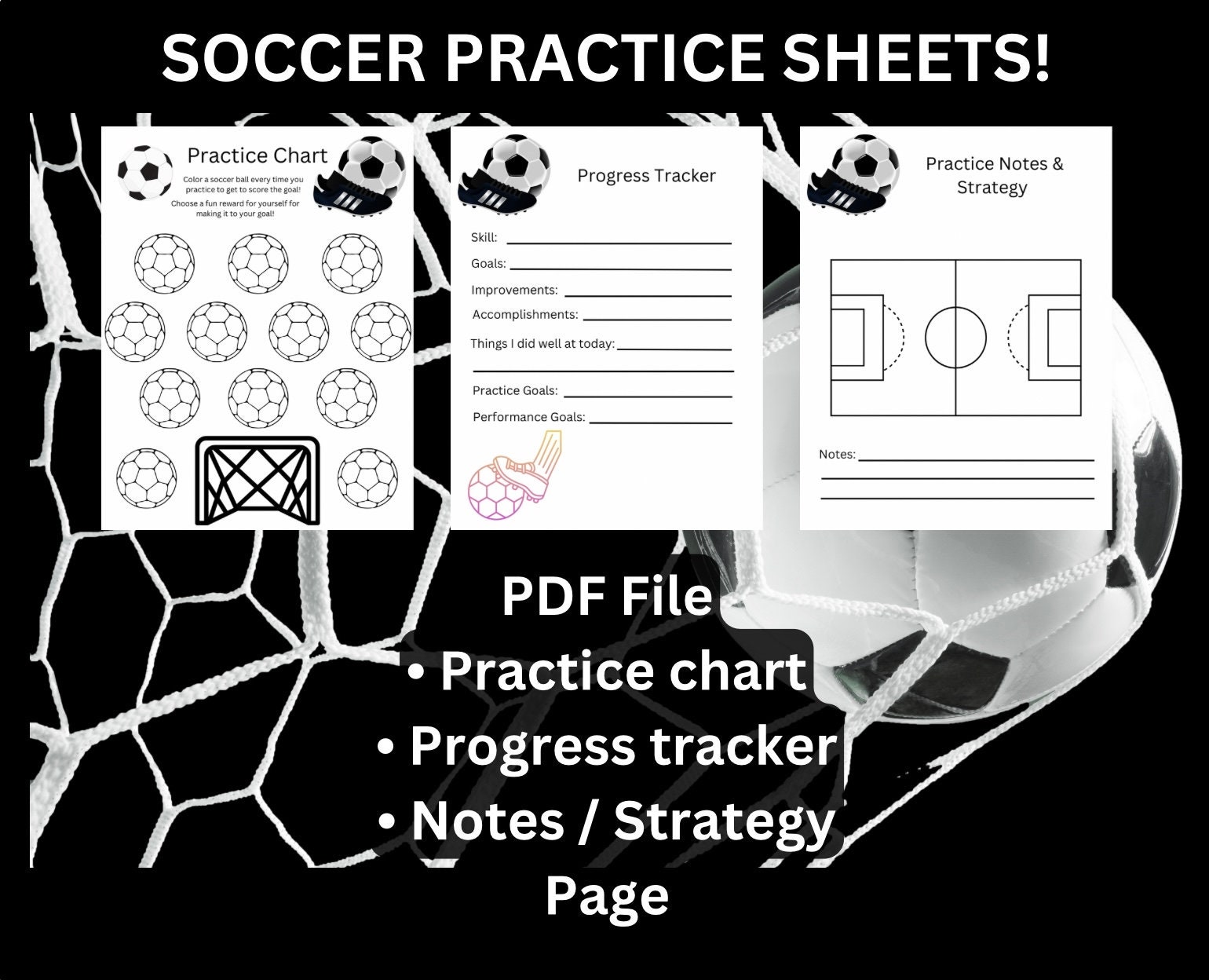 Soccer Sheets Printable Instant Download - Etsy