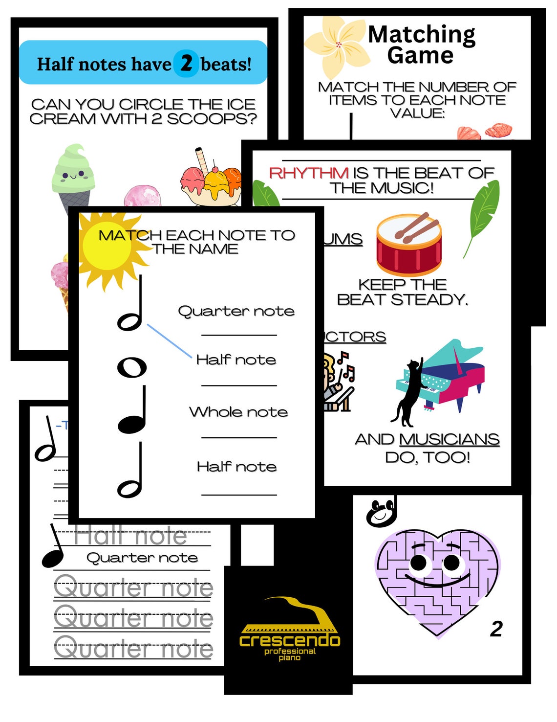 Music Rhythm Pack! | Printable | Instant Download - Etsy