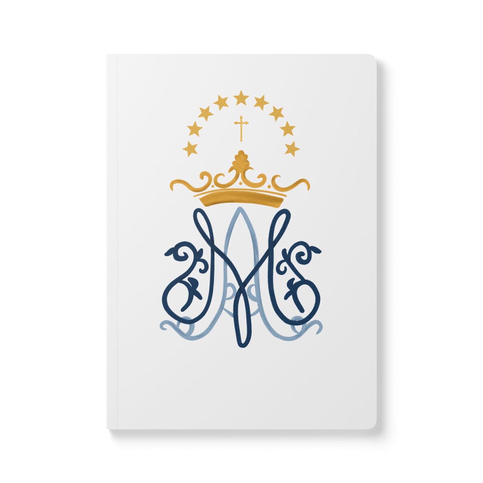 Auspice Maria Monogram Virgin Mary Catholic Prayer Journal Catholic ...