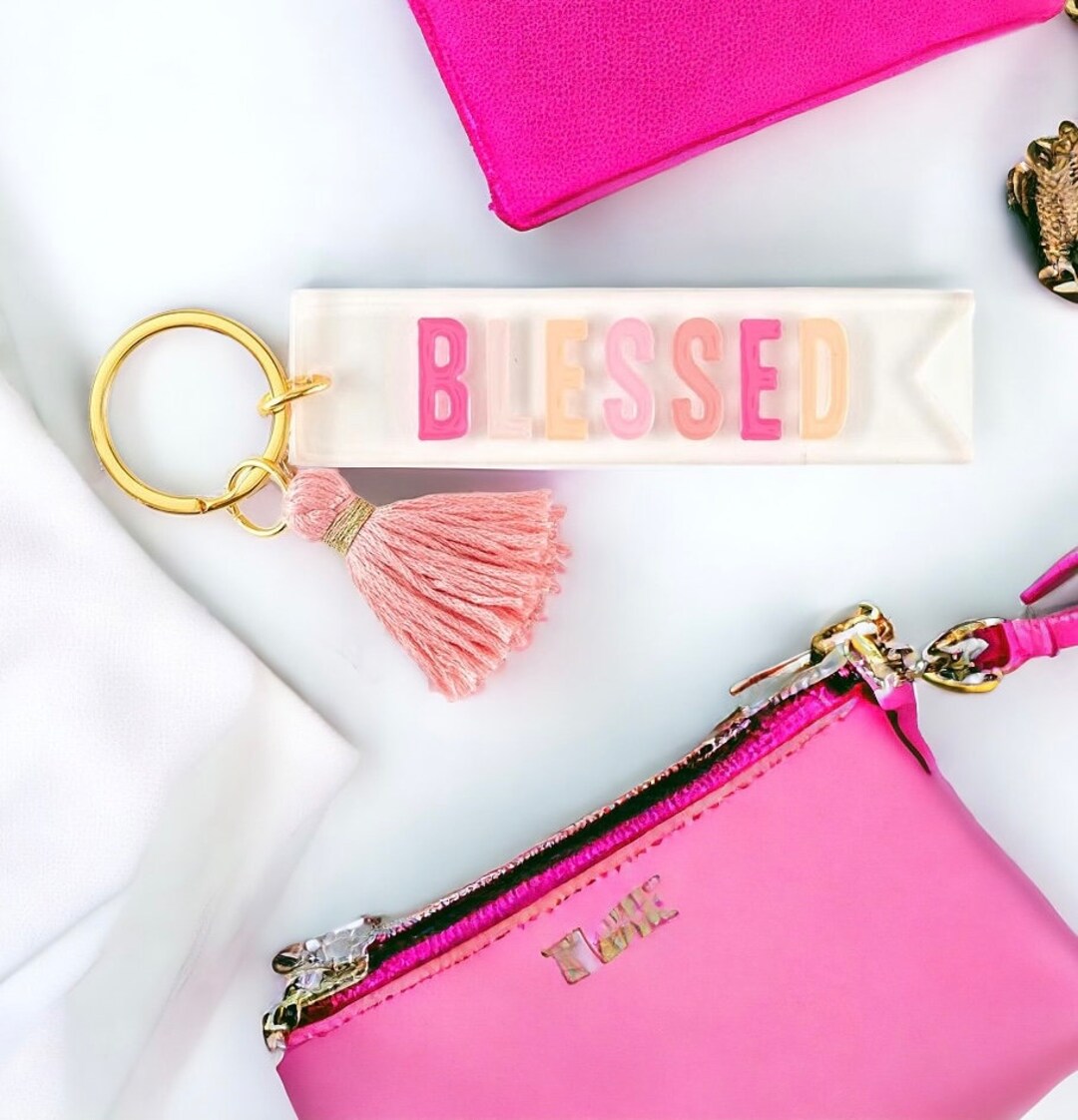 50% OFF! Christian Party Favors, Blessed Acrylic Keychain, Christian ...