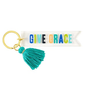 50% OFF! Christian Party Favors, Give Grace Acrylic Keychain, Christian ...
