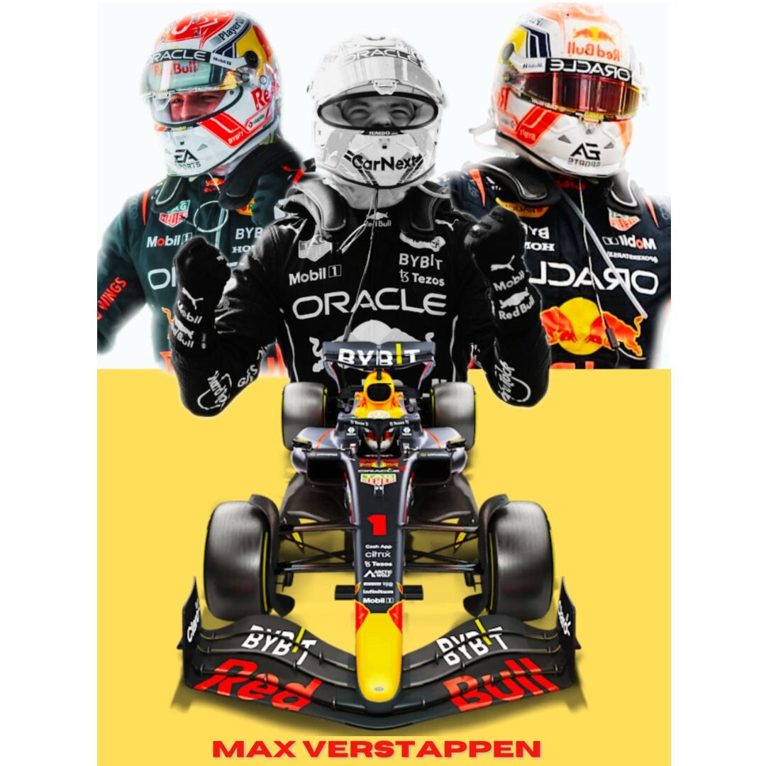 Max Verstappen Poster 36in X 48in Framed Print - Etsy