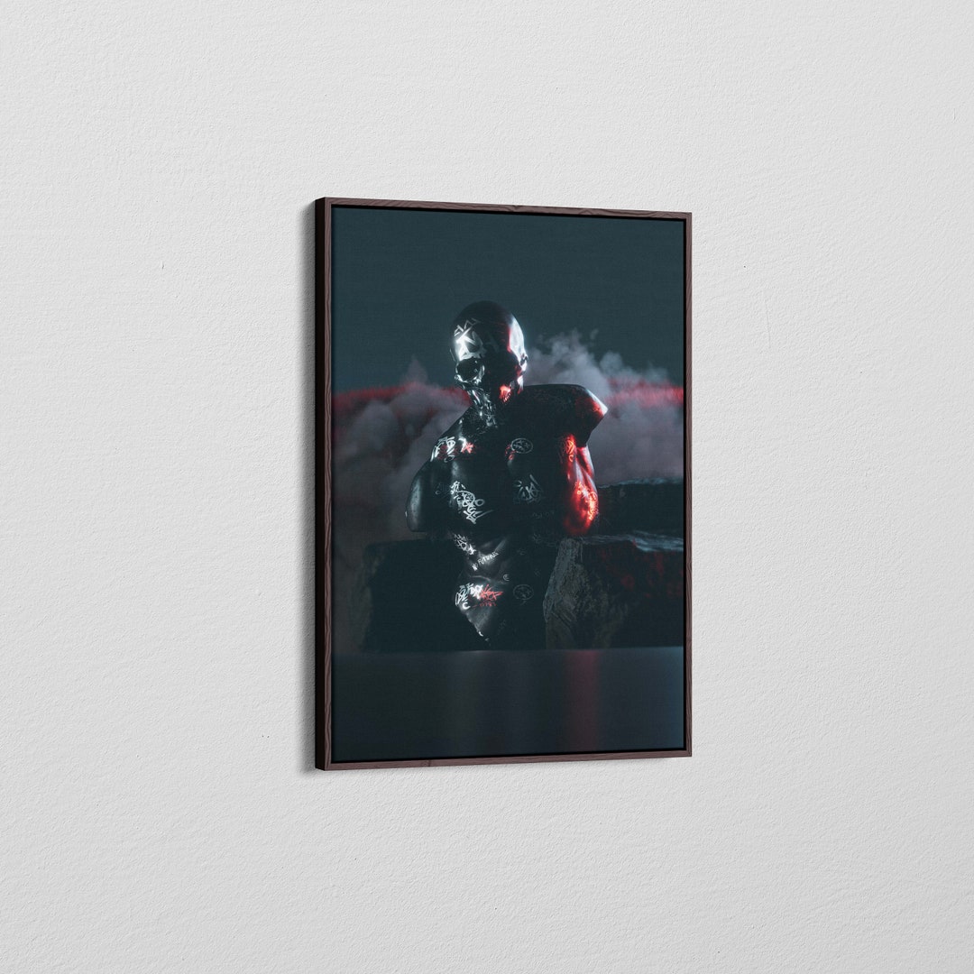 Skull Mannequin by 8machines_ Canvas Wall Art & Poster Print [5:7] - Etsy
