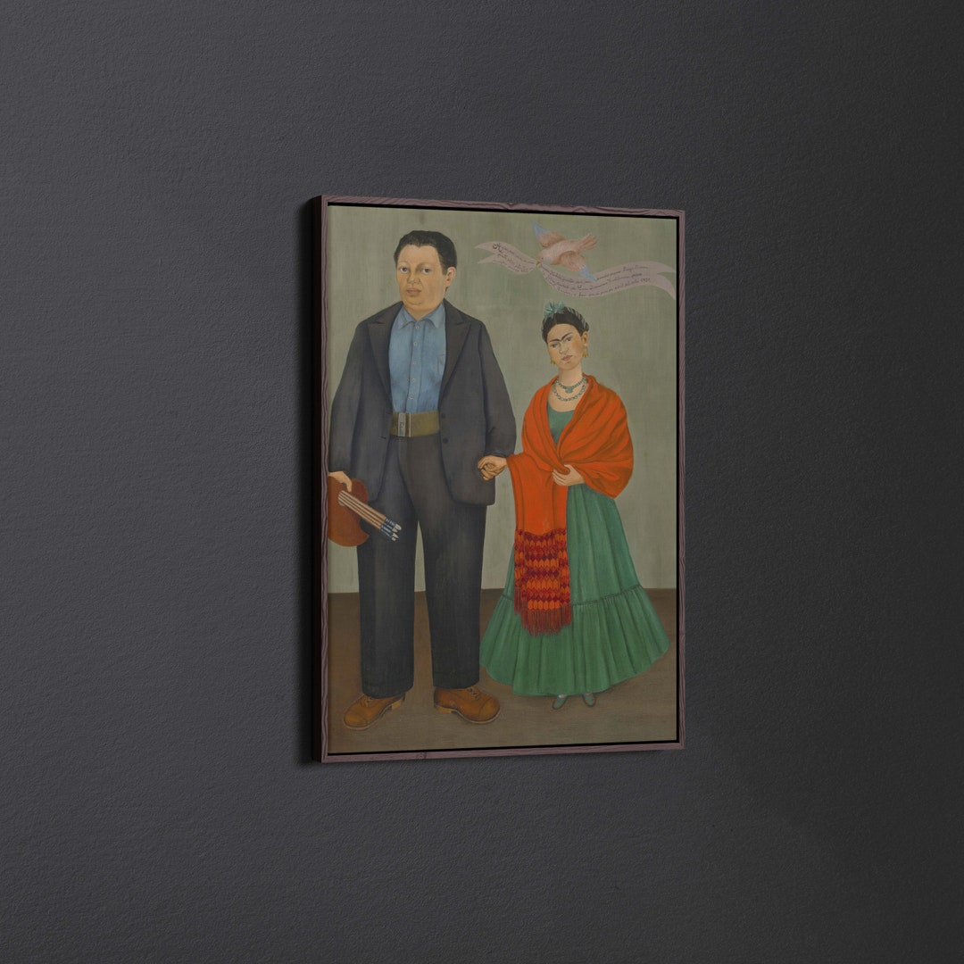 Frieda and Diego Rivera by Frida Kahlo Canvas Wall Art & Poster Print 5 ...