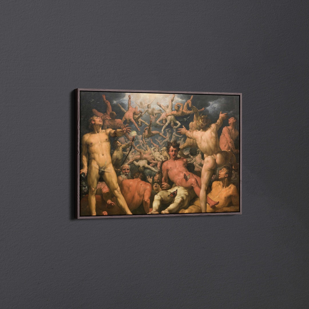 The Fall of the Titans by Cornelis Cornelisz Van Haarlem Canvas Wall Art & Poster Print [5:7] - Etsy
