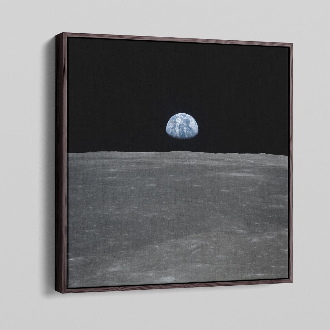 View of Moon Limb, With Earth on the Horizon by NASA Canvas Wall Art ...