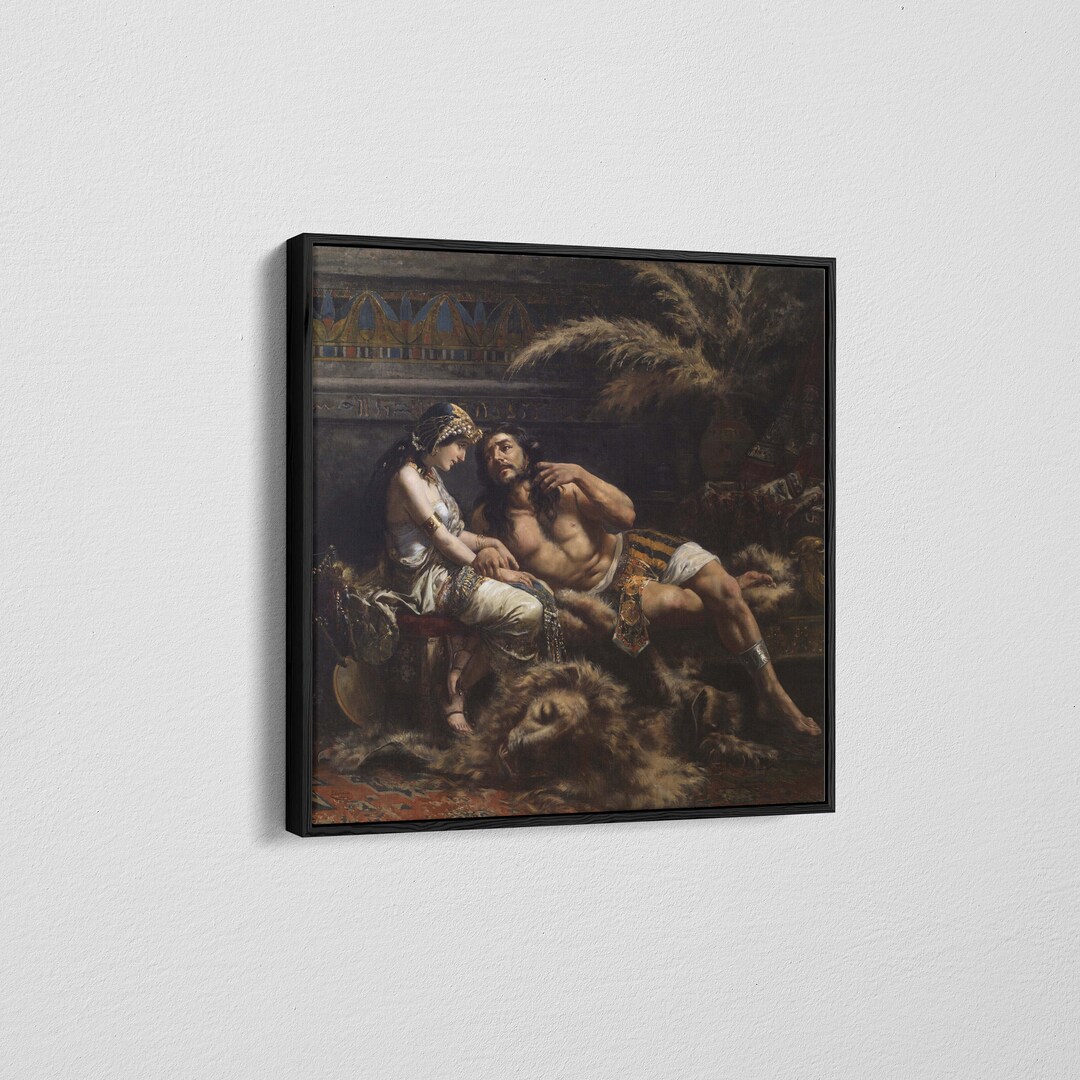 Samson and Delilah by José Echenagusía Canvas Wall Art & Poster Print ...