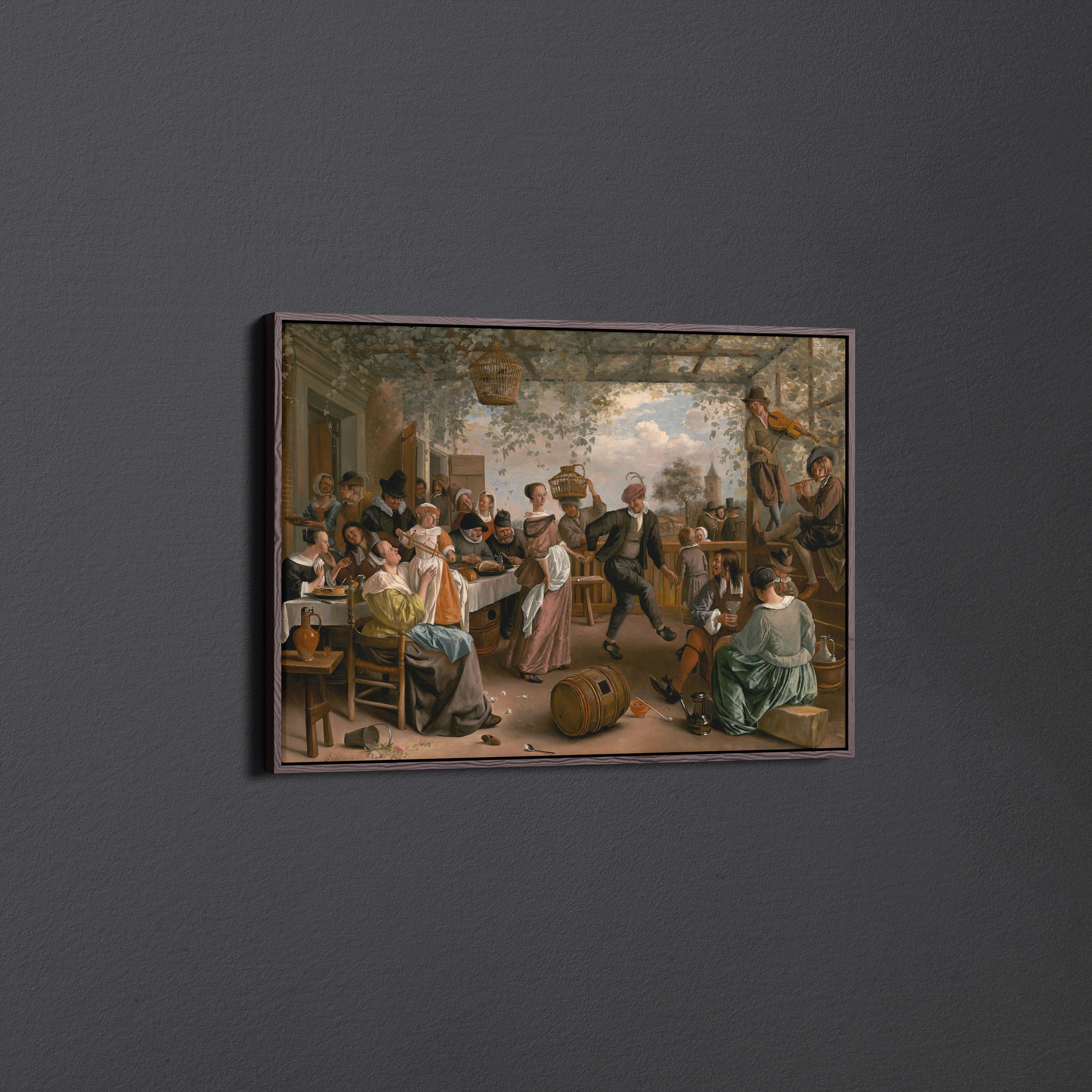 The Dancing Couple by Jan Steen Canvas Wall Art & Poster Print 5:7 - Etsy