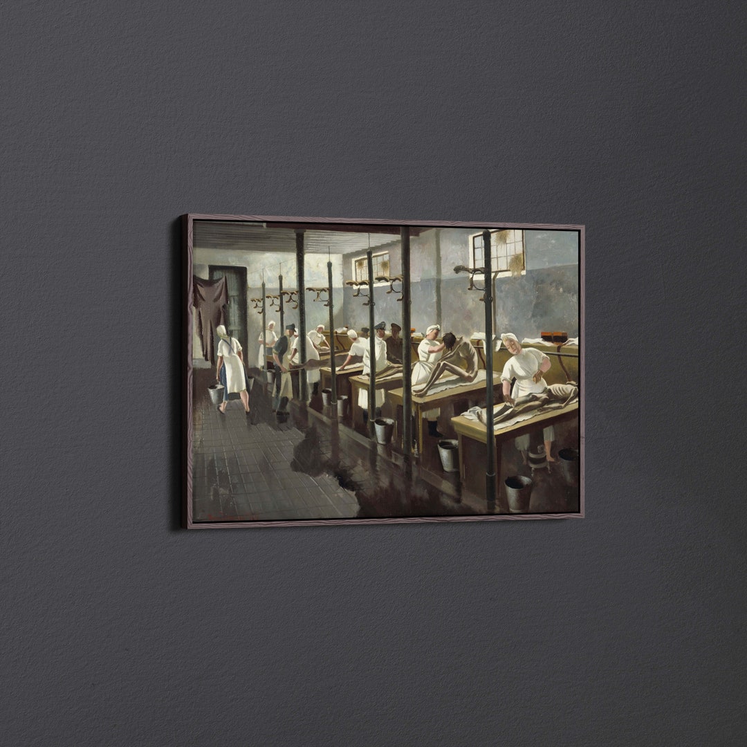 Human Laundry by Zinkeisen, Doris Clare Canvas Wall Art & Poster Print ...