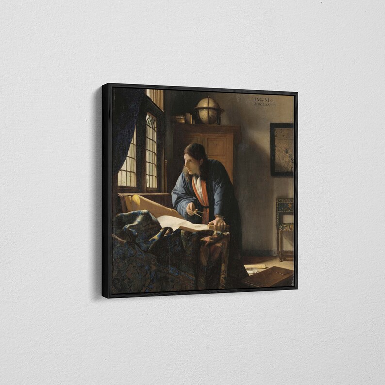 The Geographer by Johannes Vermeer Canvas Wall Art & Poster Print ...