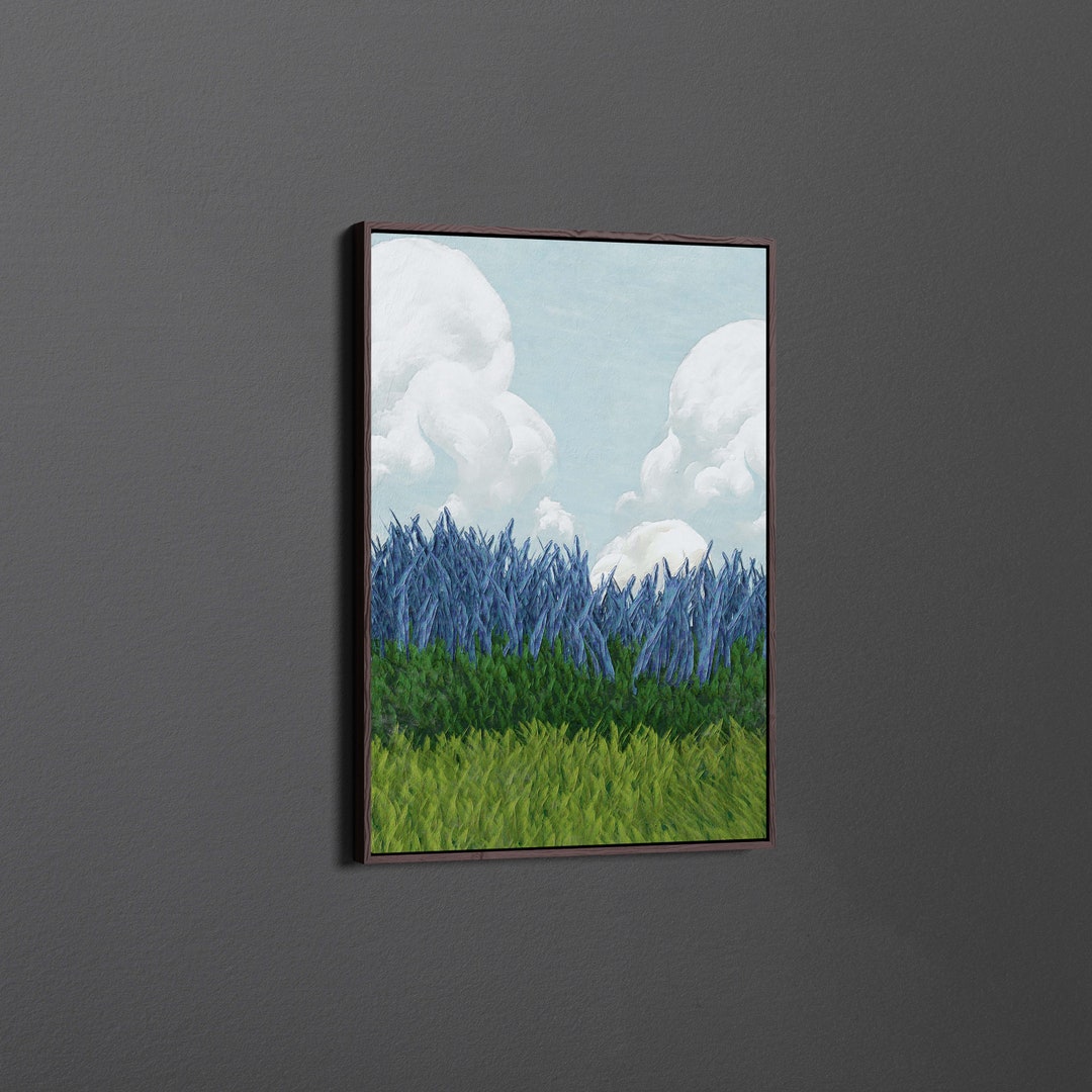 Sage Field by Simon Lee Canvas Wall Art & Poster Print [5:7] - Etsy