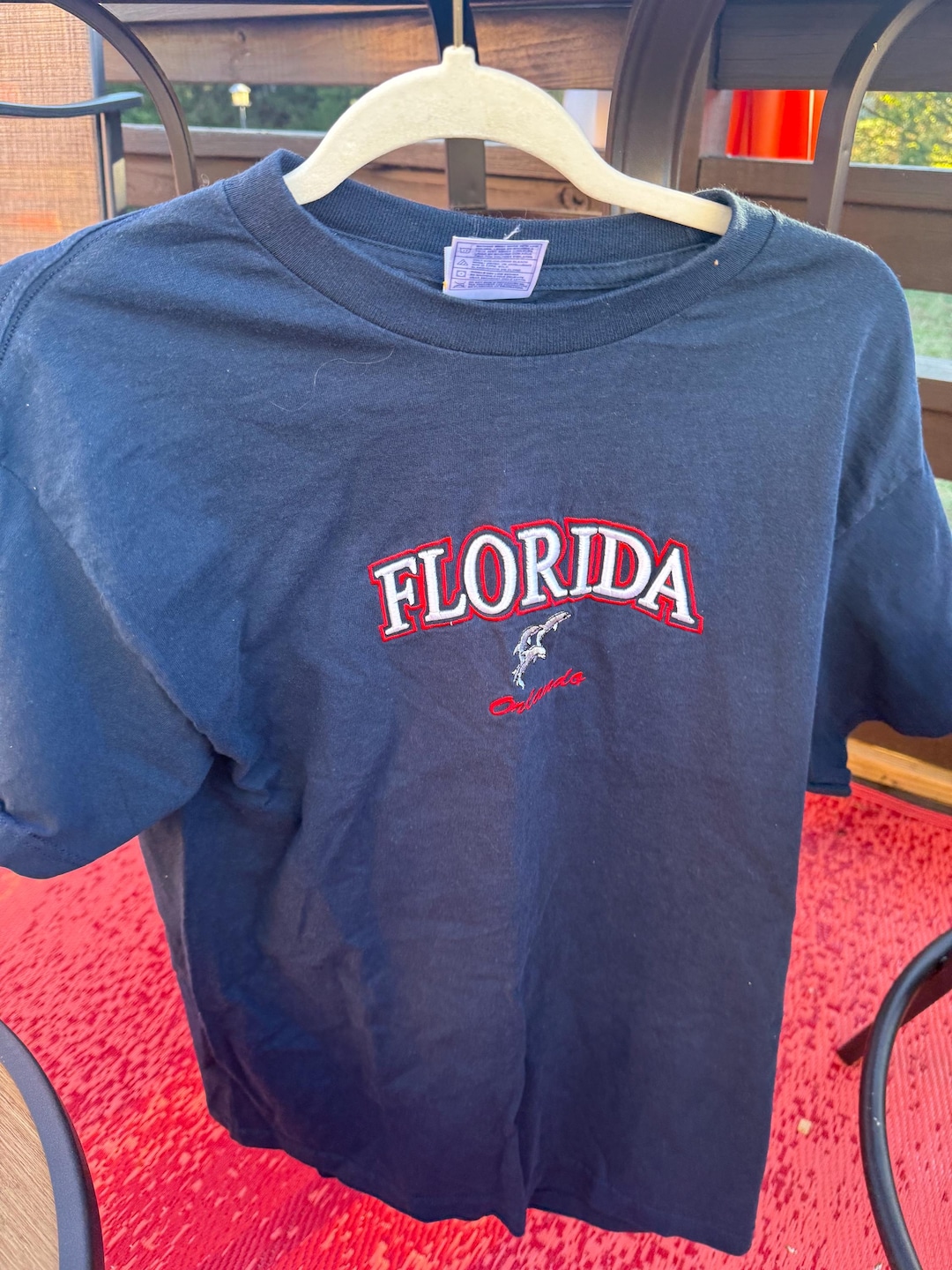 Men’s Vintage Embroidered Florida T-shirt Navy Size Large - Etsy