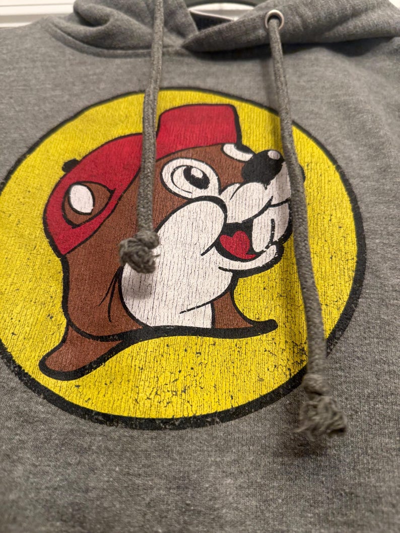 Buc-ees Bucees Gray Beaver Logo Hoodie Size Small S - Etsy