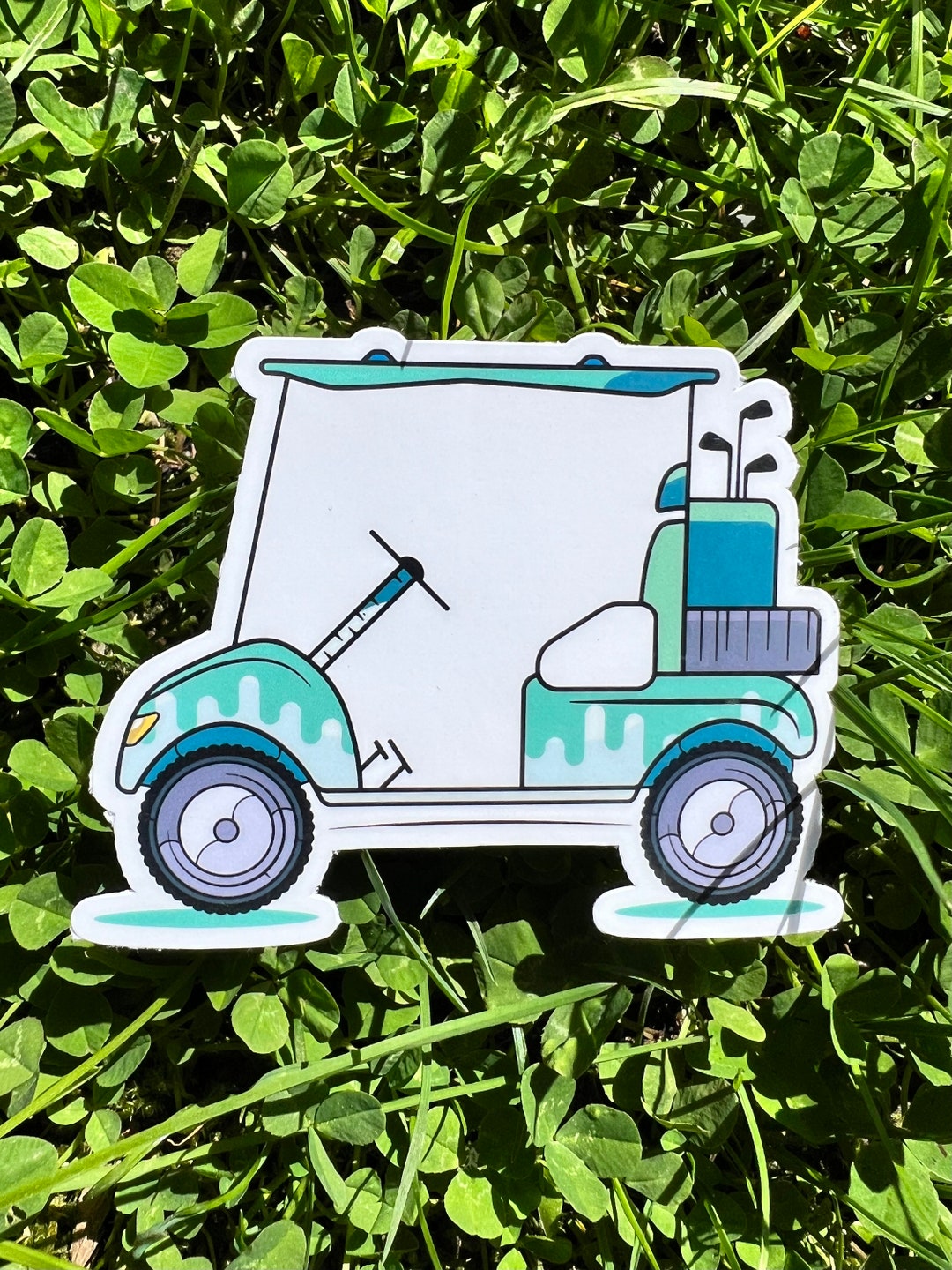 Golf Cart Vinyl Sticker Sport Waterproof Gift - Etsy
