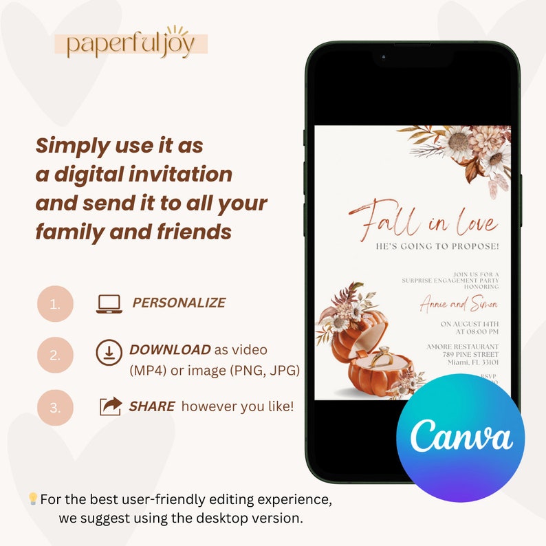 Engagement Party Invitation Template, Surprise Engagement Party Invite ...