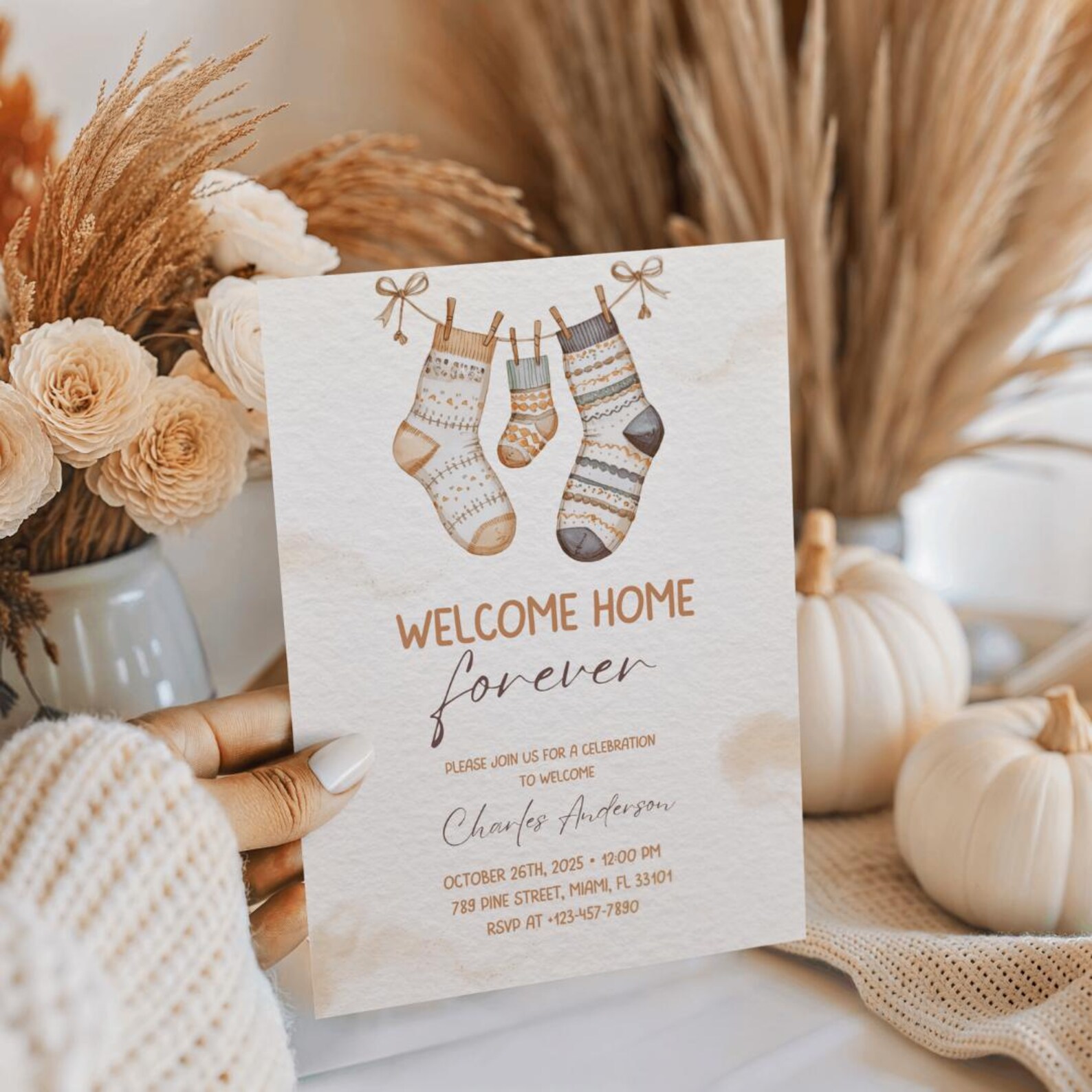 EDITABLE Adoption Baby Shower Invitation, Adoption Shower Invite ...