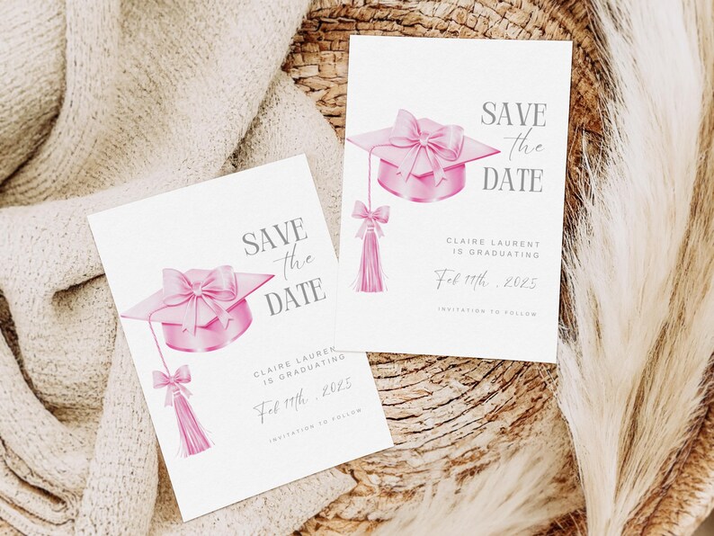 Editable High School Graduation Save the Date, Save the Date Graduation ...