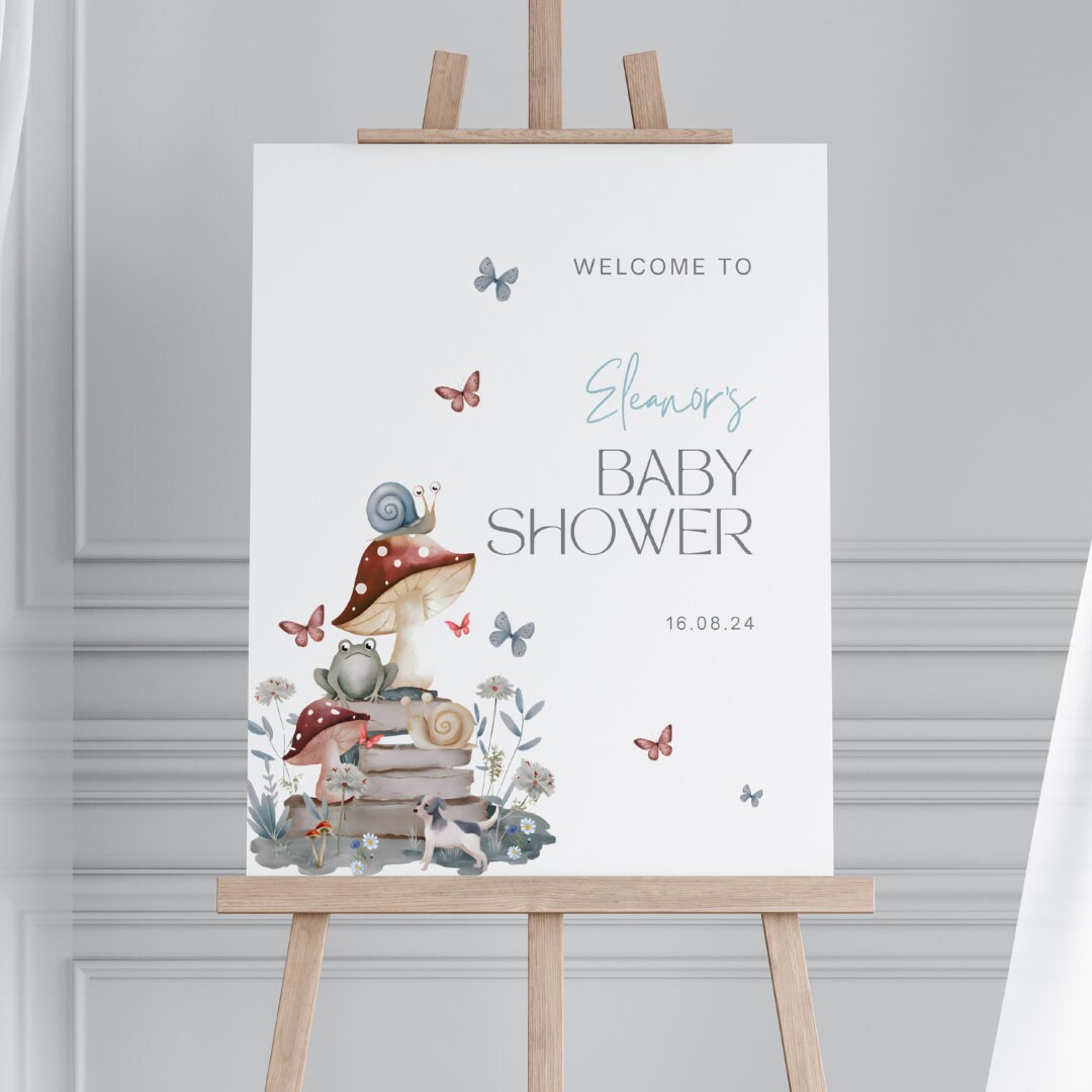 Editable Frogs Snails and Puppy Dog Tails Welcome Sign, Little Boys Are ...