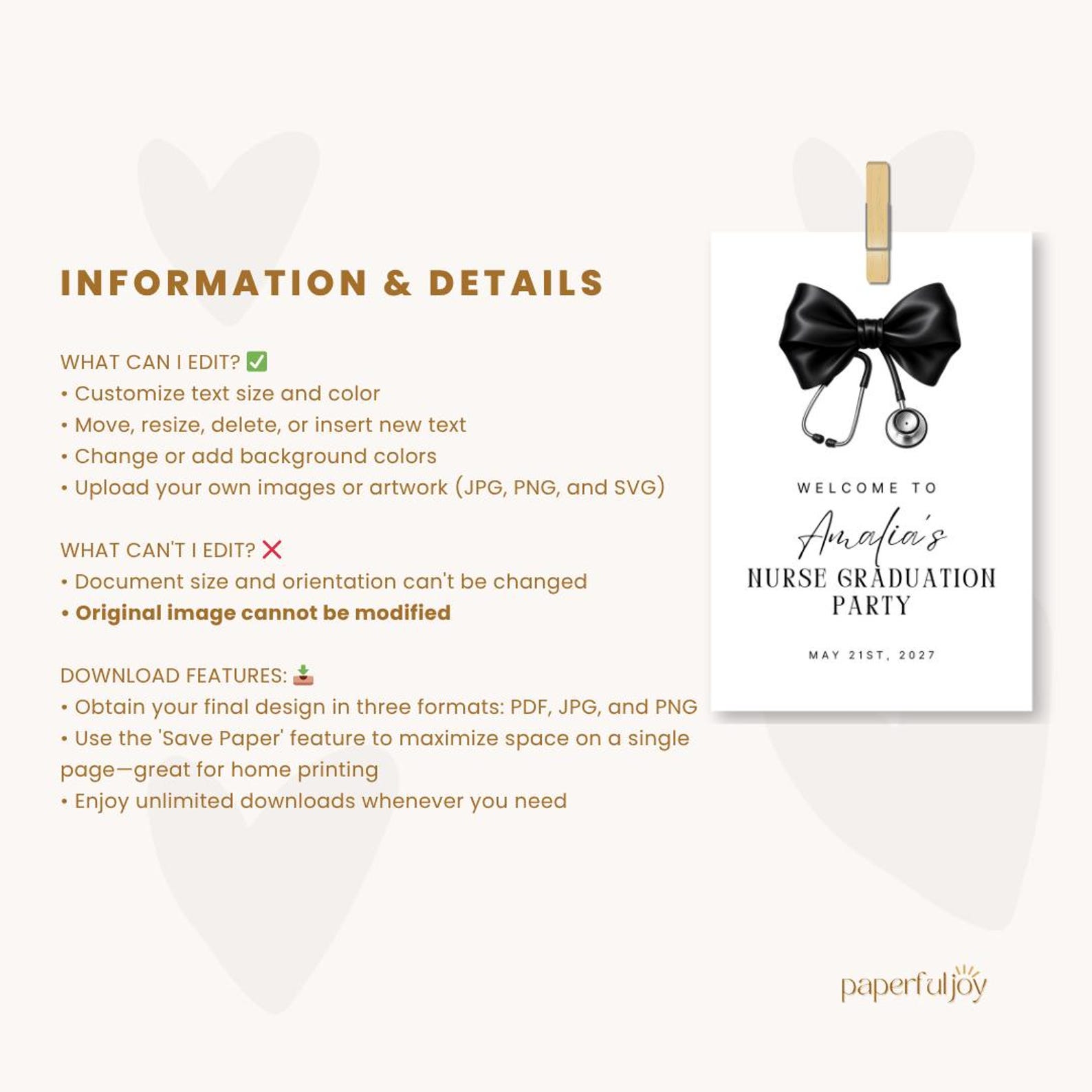 Editable Nurse Graduation Party Welcome Sign, Minimalist Nurse RN ...