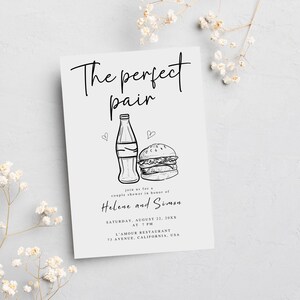 Editable Hand Drawn Engagement Party Invitation Template, the Perfect ...