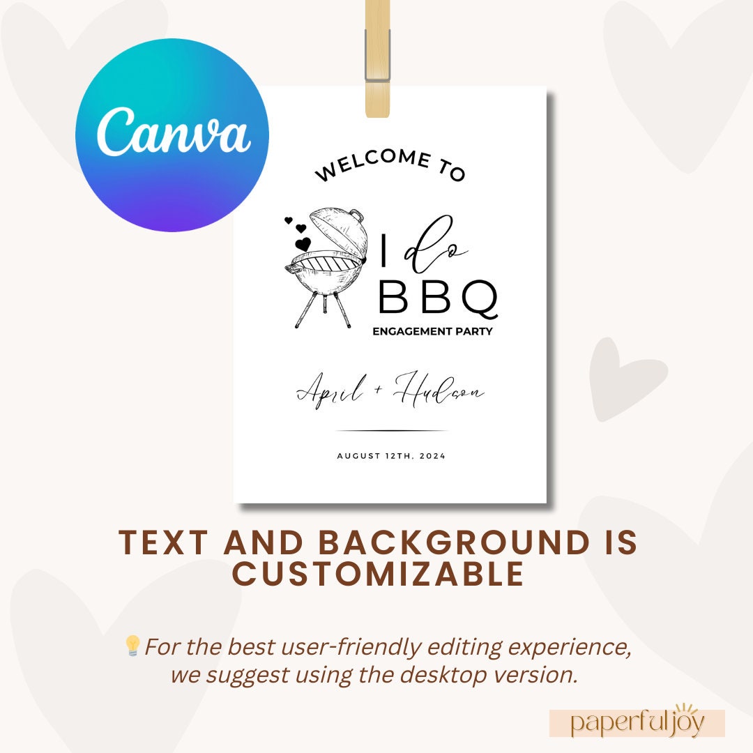 I Do Bbq Welcome Sign, I Do BBQ Engagement Welcome Sign, Couples Shower ...