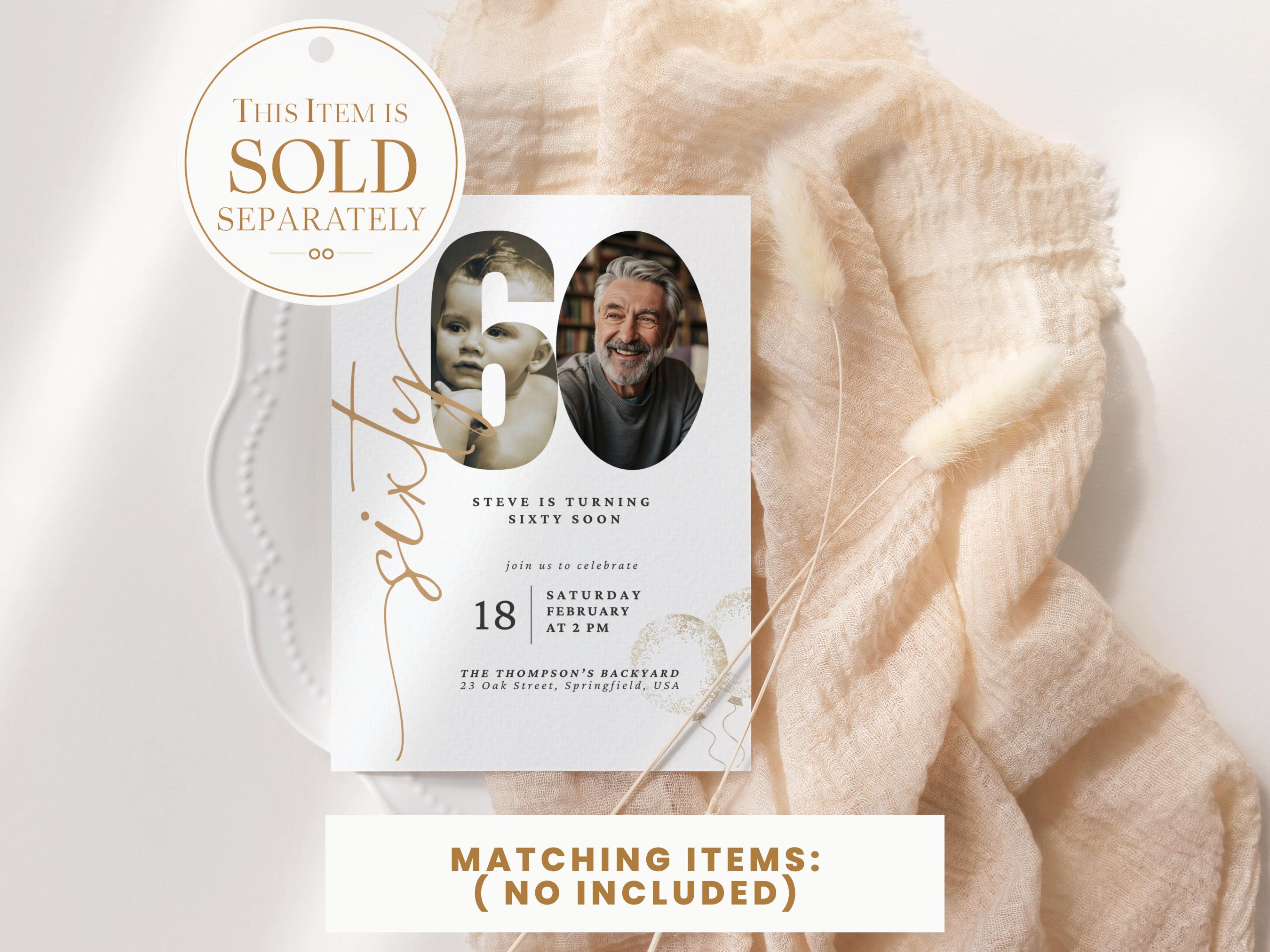 Editable 60th Birthday Menu Card Template, Look Who's 60 Birthday Menu ...