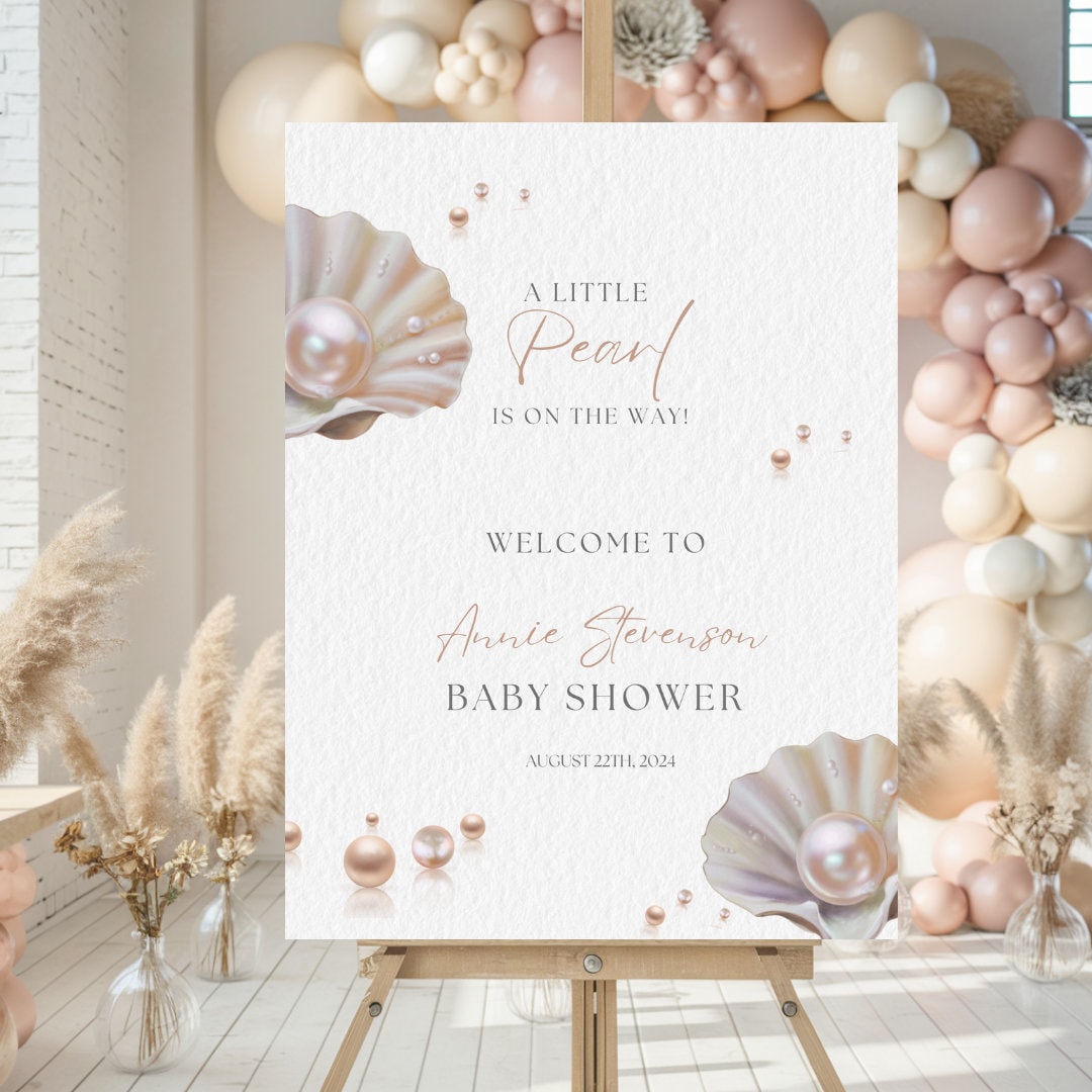 Under the Sea Baby Shower Welcome Sign, Ocean & Sea Baby Shower Welcome ...