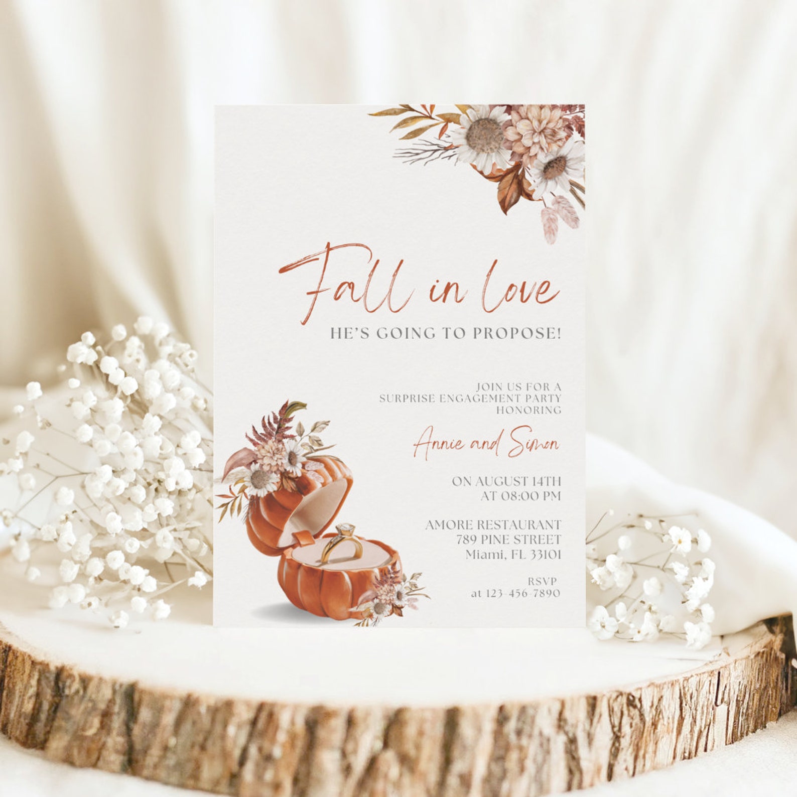 Engagement Party Invitation Template, Surprise Engagement Party Invite ...